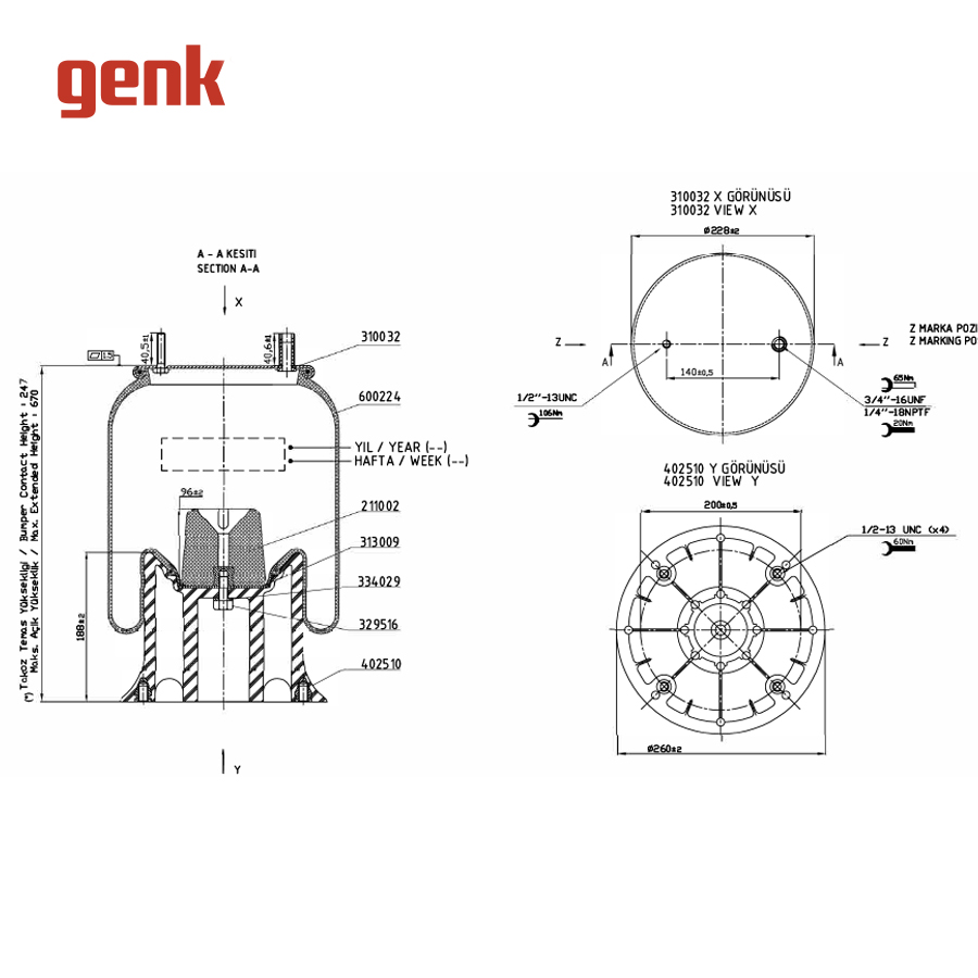 Reversible Sleeve Air Springs – Truck Parts and Trailer Parts