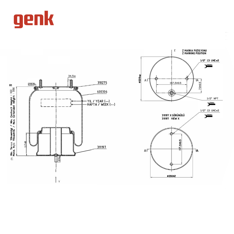 Reversible Sleeve Air Springs – Truck Parts and Trailer Parts